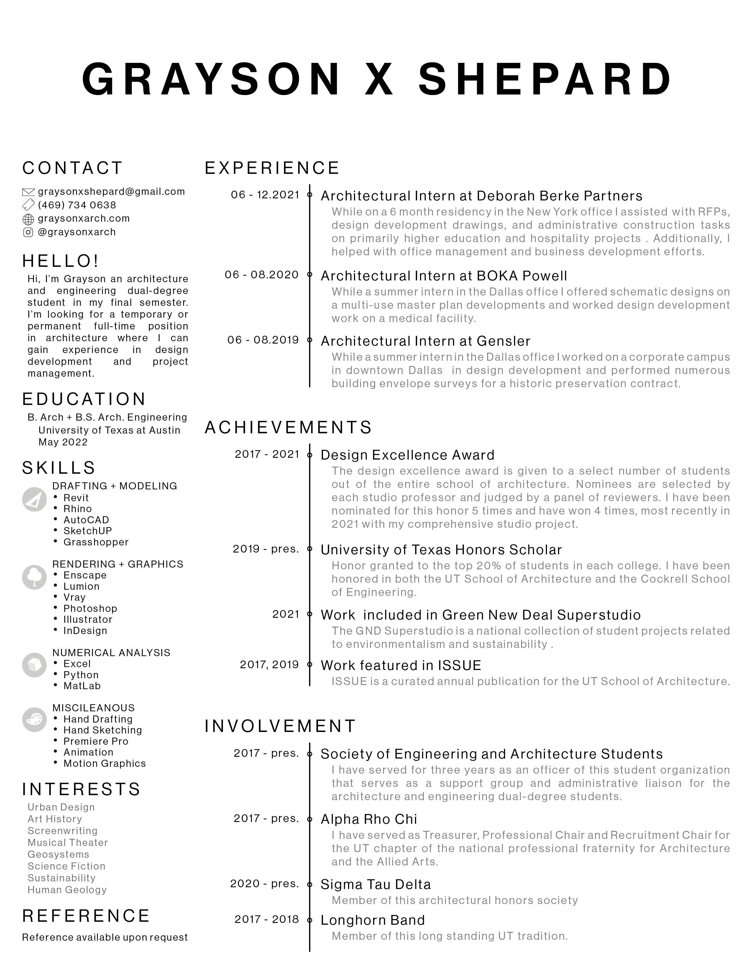 resume – GRAYSON X SHEPARD